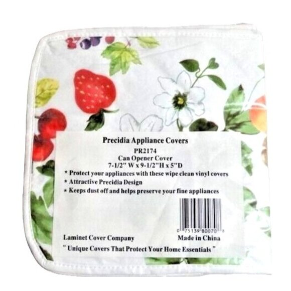 Precidia | Kitchen | Precidia Can Opener Appliance Cover Fruit Floral ...